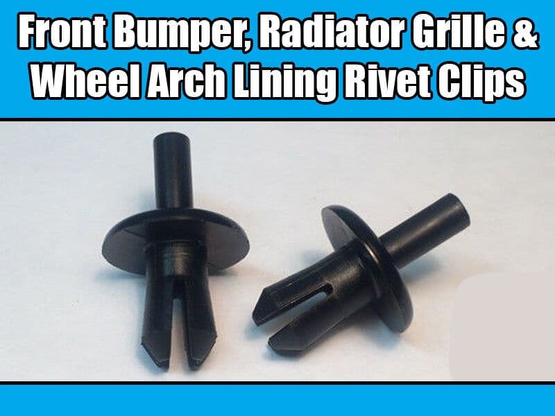 100 Front Bumper Radiator Grille Wheel Arch Lining Rivet for Vauxhall