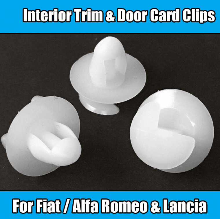 10x Clips for Fiat Alfa Romeo Lancia Interior Trim Panel Door Card ...