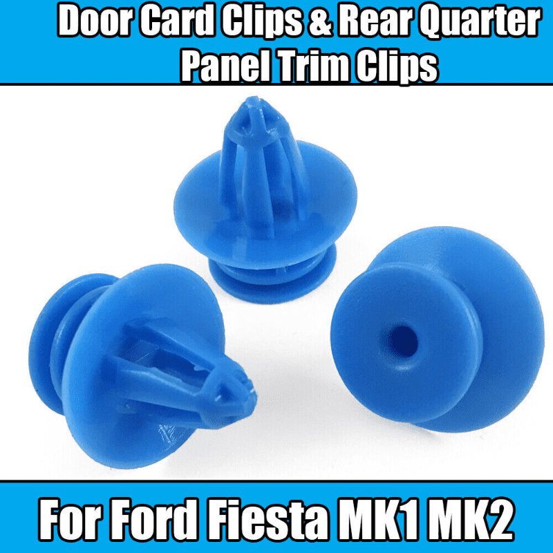 10x Clips for Ford Mk1 Mk2 Fiesta Door Card Rear Quarter Panel Trim ...