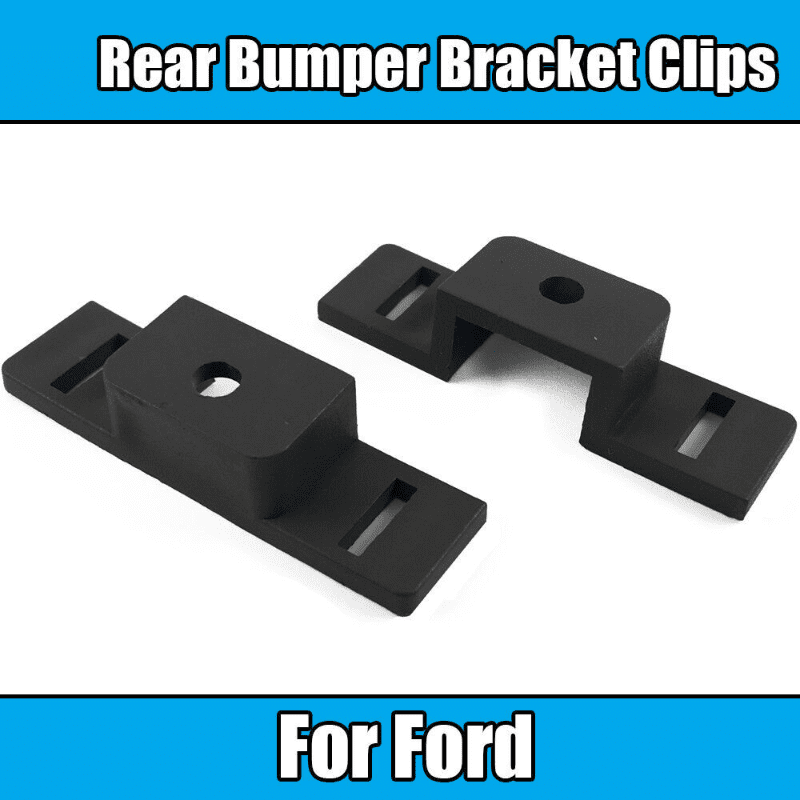 10x Clips for Ford Rear Bumper Bracket Clips Dark Grey Plastic