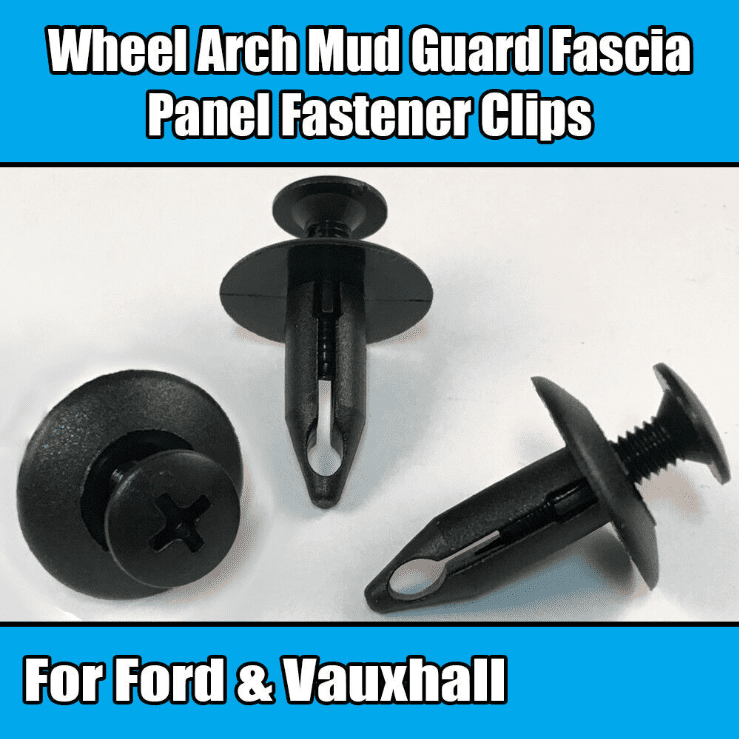 10x Clips for Ford Vauxhall Wheel Arch Mud Guard Fascia Panel Plastic ...