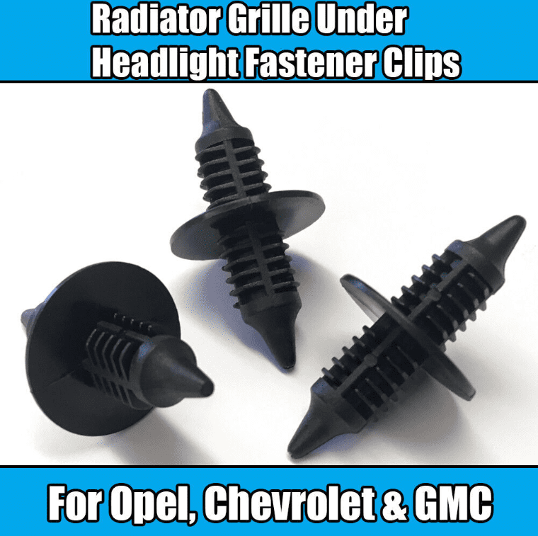 10x Clips for GM Opel Radiator Grille Under Headlight Fastener Black ...