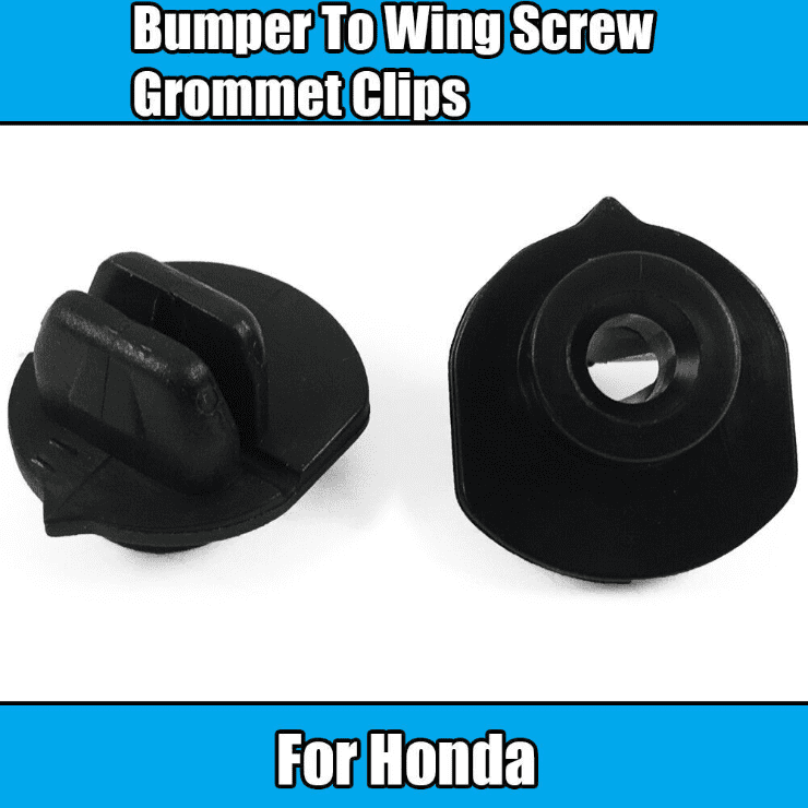 10x Clips for Honda Bumper Screw Grommet Bumper To Wing Corner Black ...