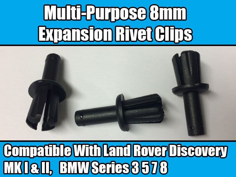 10x Clips for Land Rover Discovery Mk I II 8mm Rivets A-Pillar ...