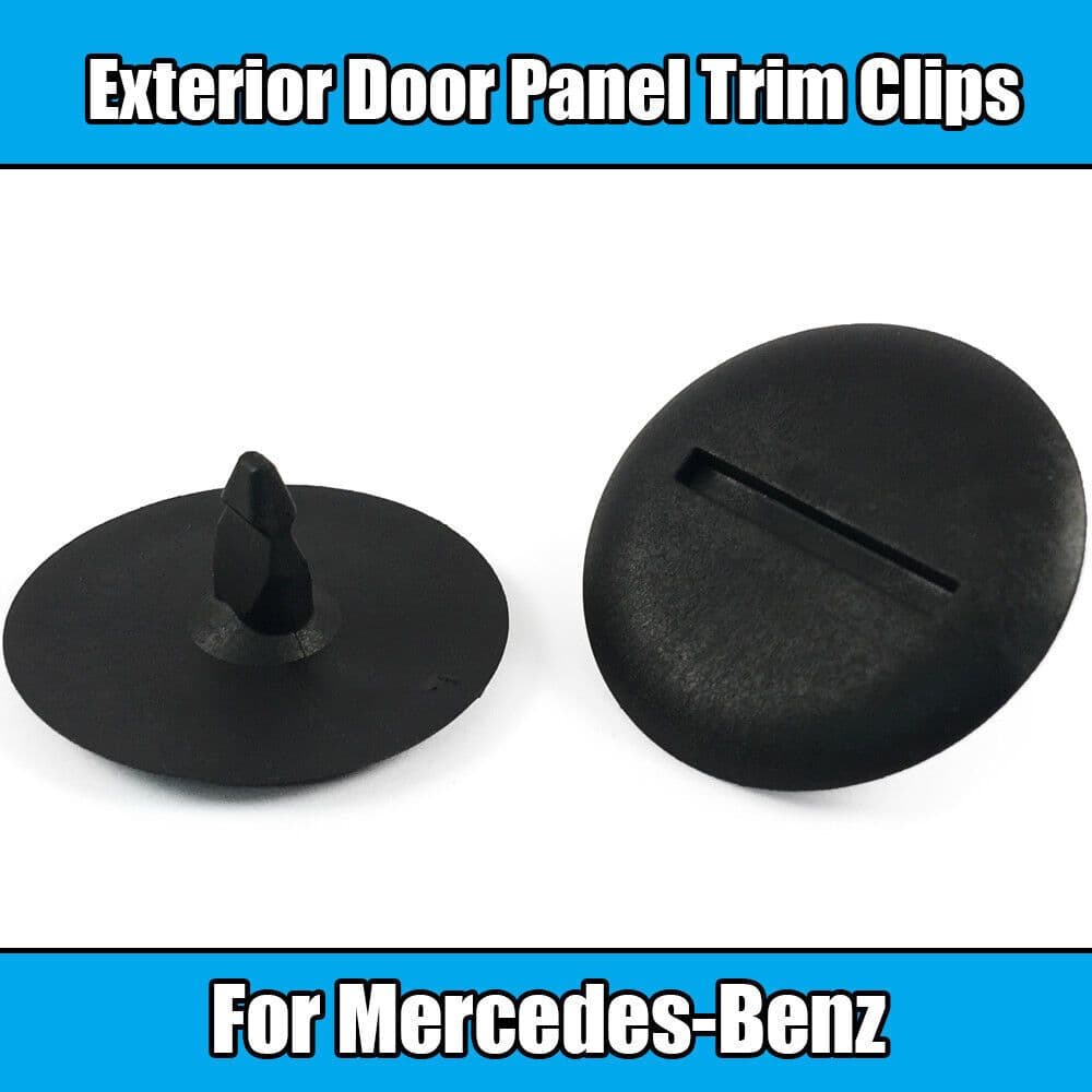 10x Clips for Mercedes Benz Exterior Door Panel Trim Clips Holder Black ...
