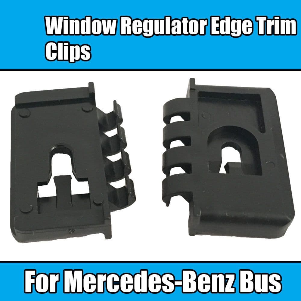 10x Clips for Mercedes Bus Body Window Regulator Edge Trim Clips Black ...