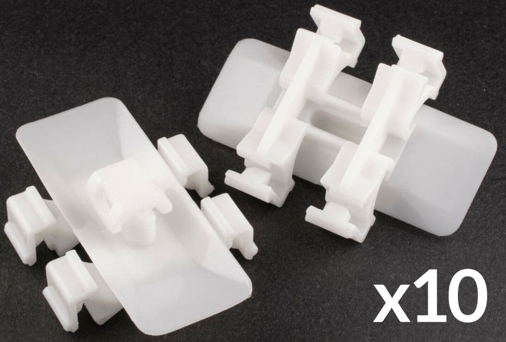 10x Clips for Mercedes Door Moulding Trim E C Clk Class S220 White Plastic