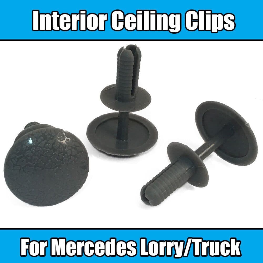 10x Clips for Mercedes Kamyon Lorry/Truck Push Type Ceiling Clips Grey ...