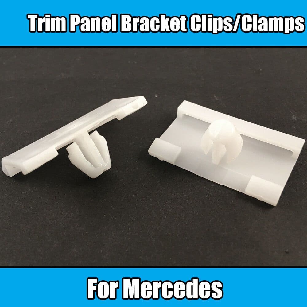 10x Clips for Mercedes Trim Panel Clips Bracket Clamps White Plastic