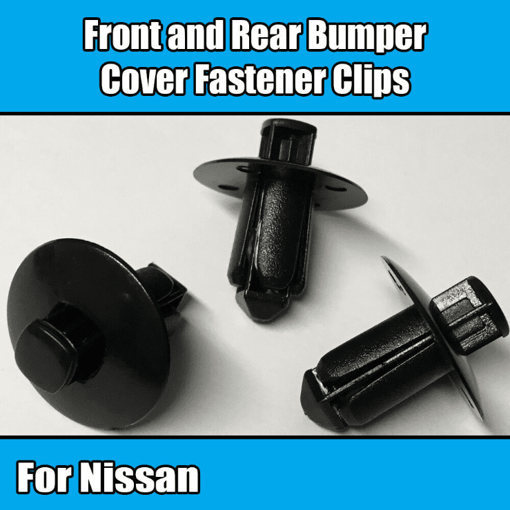 10x Clips for Nissan Front And Rear Bumper Cover Push Type Retainer ...