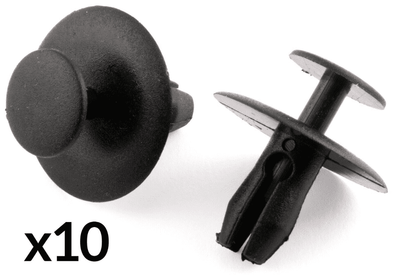 10x Clips for Peugeot Citroen Fiat Bonnet Grille Trim Rivets 7mm Push ...