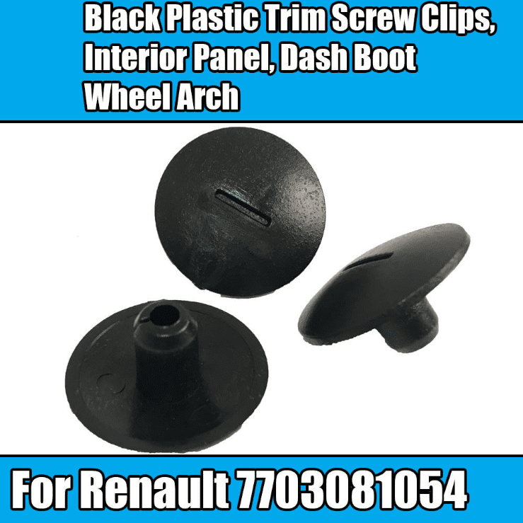 10x Clips for Renault Plastic Trim Screw Interior Panel Dash Boot Wheel ...