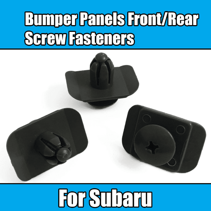 10x Clips for Subaru Bumper Panels Front Rear Screw Fasteners 10mm Grey ...