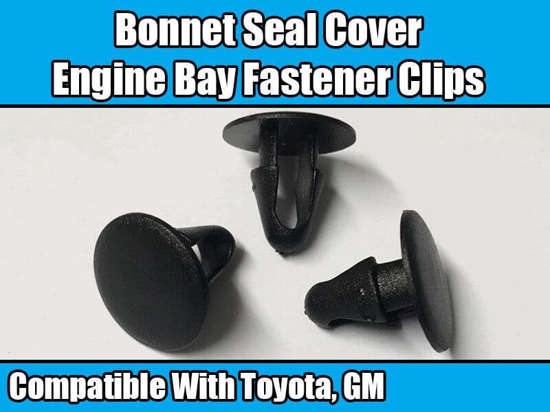 10x Clips for Toyota GM Bonnet Rubber Seal Interior Cover Engine Bay ...
