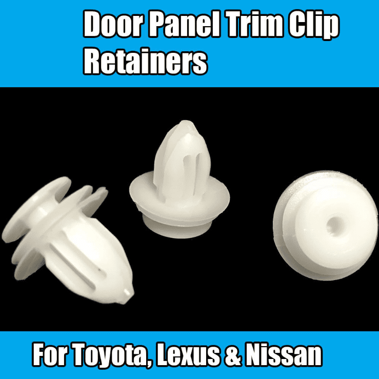 10x Clips for Toyota Lexus Nissan Door Panel Trim Clip Retainer White ...