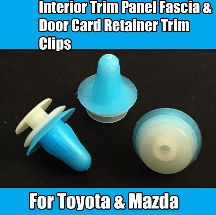 10x Clips for Toyota Mazda Interior Trim Panel Fascia Door Card ...