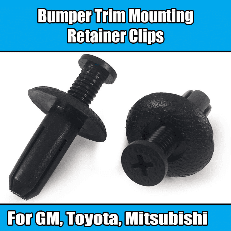 10x Clips for Toyota Mitsubishi Bumper Trim Mounting Retainer Rivet ...