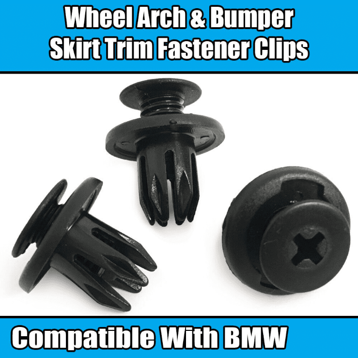 10x Clips for Toyota Ssangyong Plastic Wheel Arch Lining Bumper Skirt Trim