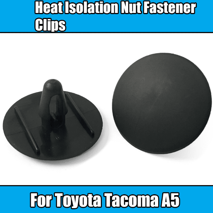 10x Clips for Toyota Tacoma A5 Heat Isolation Nut Fastener Black Plastic