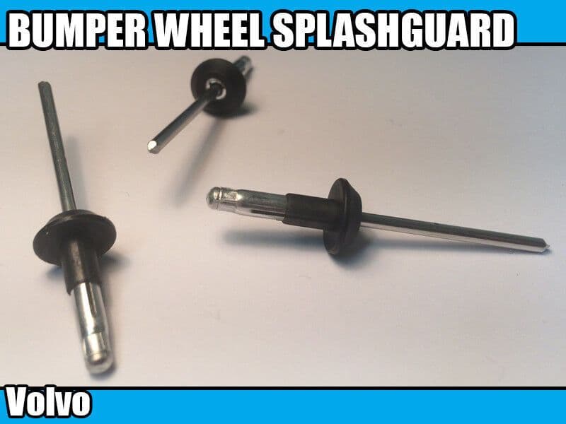 10x Clips for Volvo Bumper Wheel Splashguard Housing Pop Rivets Metal ...