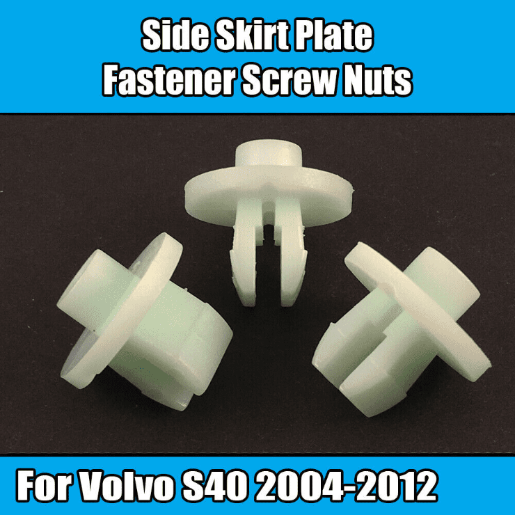 10x Clips for Volvo S40 2004-2012 Side Skirt Plate Fastener Screw Nut ...