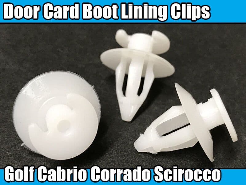 10x Door Panel Card Boot Lining Trim Clips for VW Golf Cabrio Corrado ...