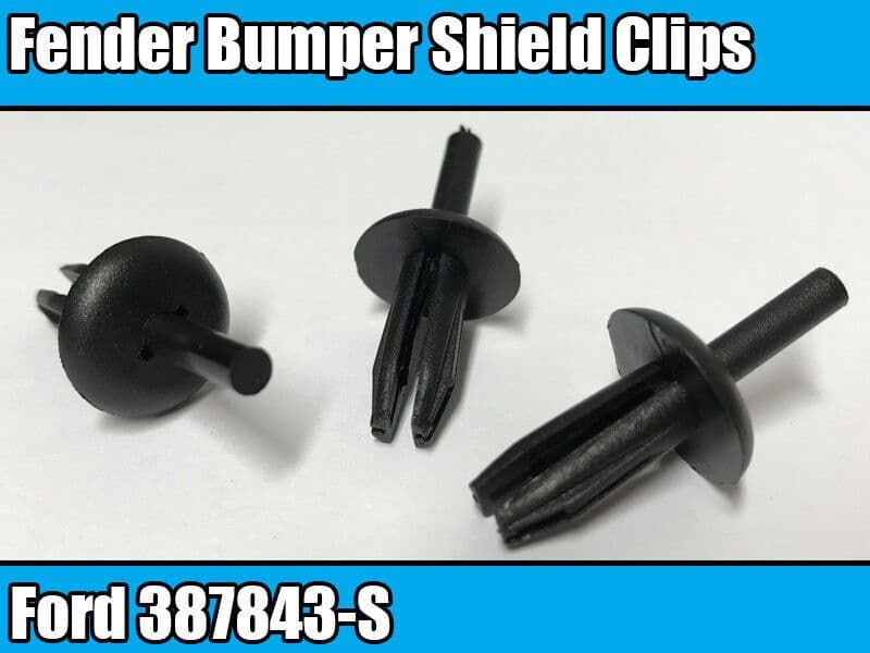 10x Fender Bumper Shield Push Type Retainers Trim Clips for Ford 387843-S