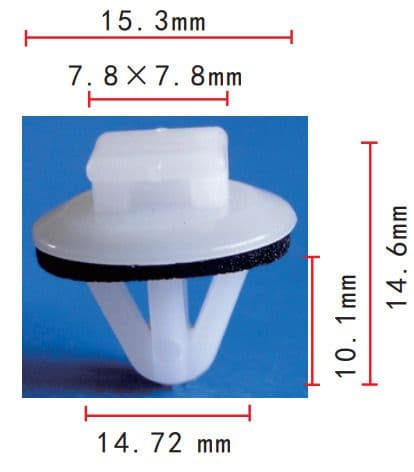 10x for Clips Toyota Exterior Body Door Plastic Moulding Vent Trim ...