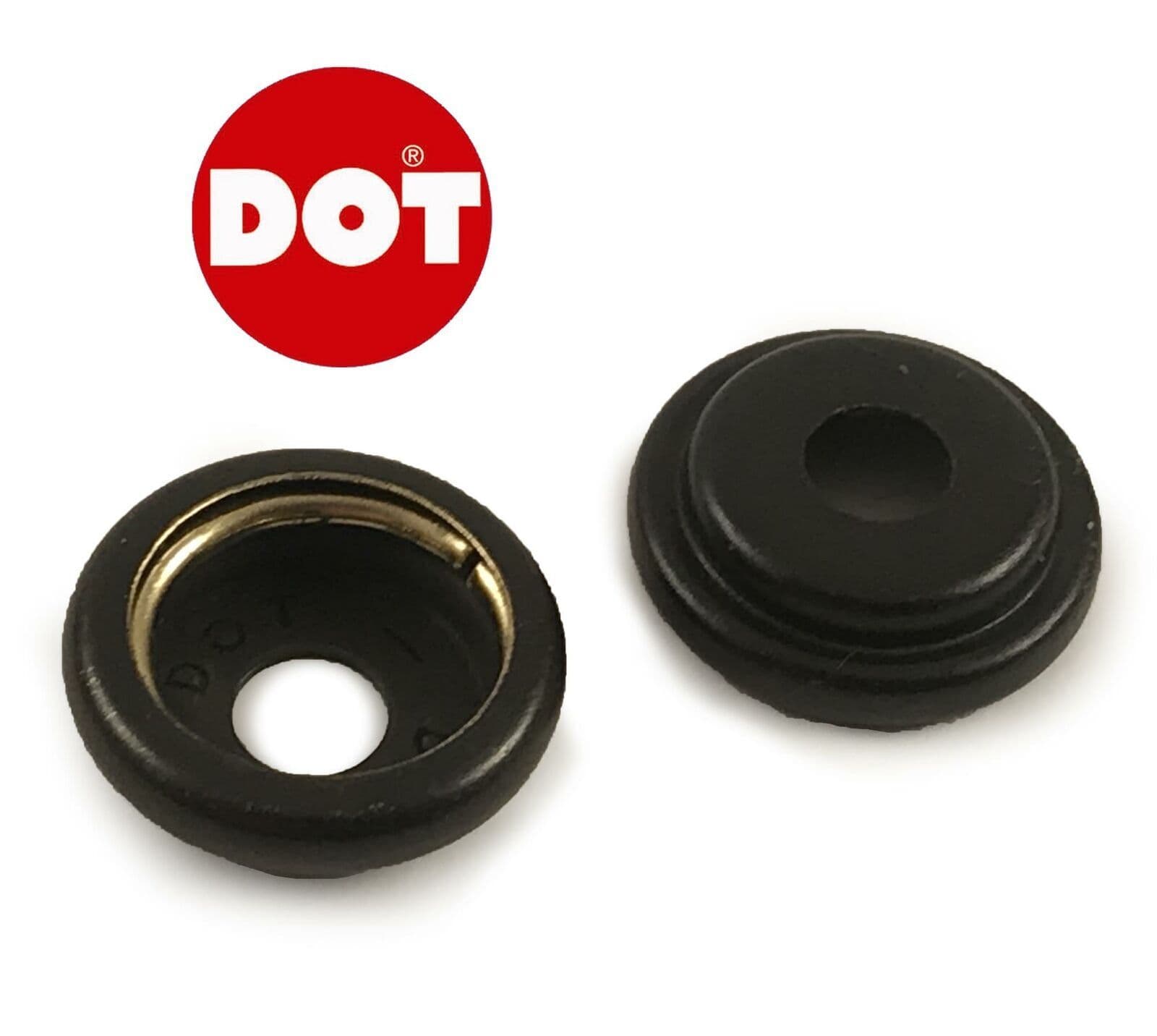 10x Genuine Dot Socket Press Fastener Boat Canopy Cover Snap Stud Marine Black