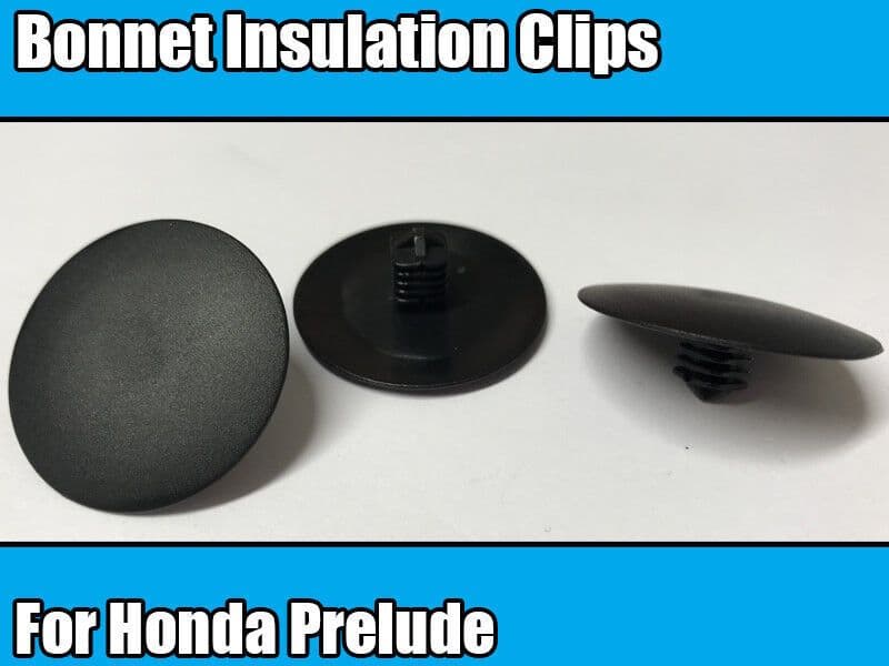 10x Hood Bonnet Insulation Retainer for Honda Prelude Black Retainer ...