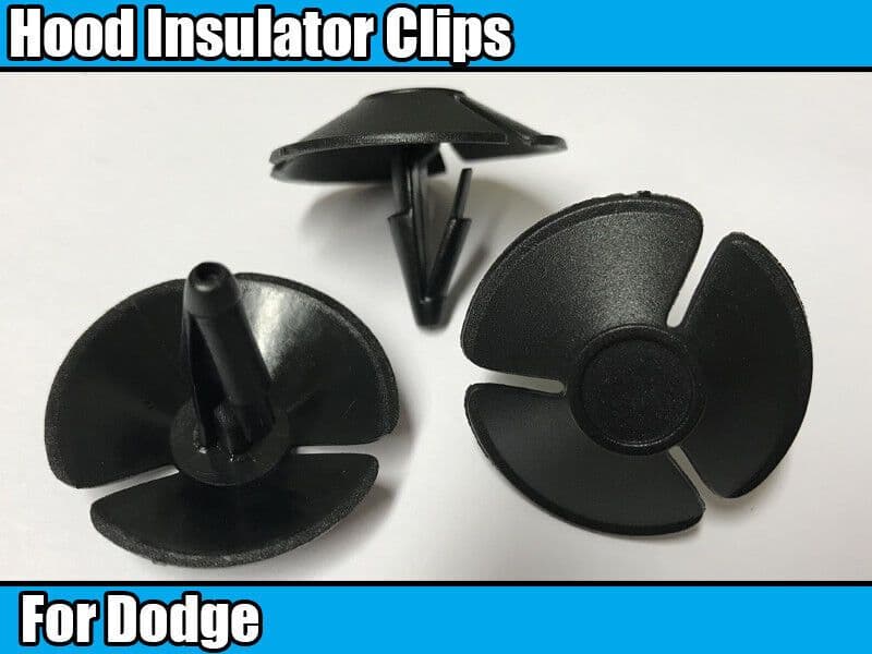 10x Hood Insulation Retainer Black Plastic Trim Clips for Dodge Ram ...