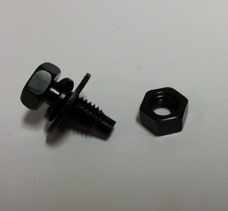 10x M6X 15mm Hex Bolts for Toyota Hyundai Honda Black Washer Nut ...