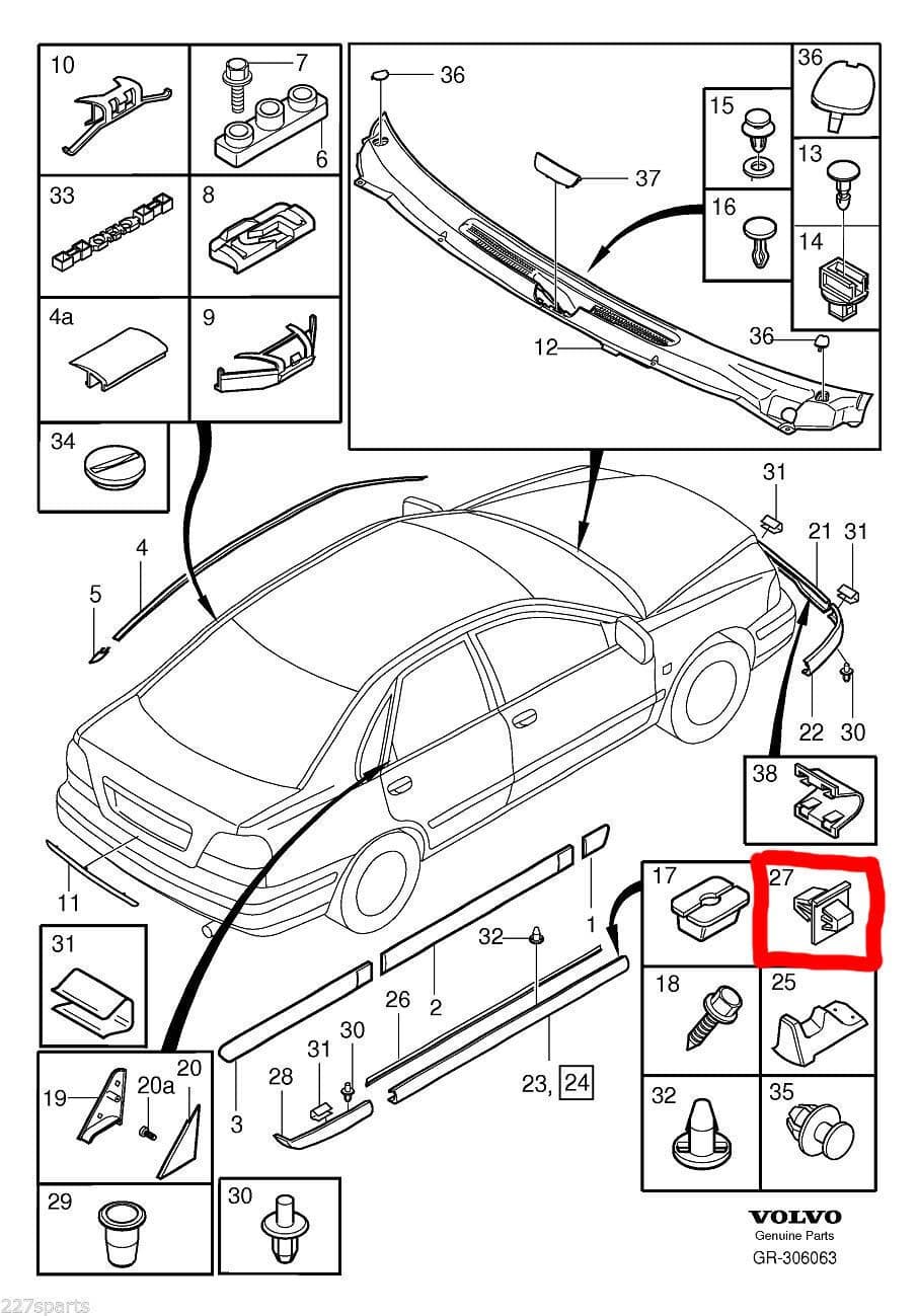 10x Sill Side Skirt Bumper Attachment Trim Clips White Plastic for ...