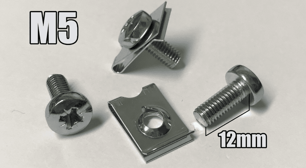 10x Speed Fasteners M5 U Clips Captive Nut With Machine Screw 12mm Set ...