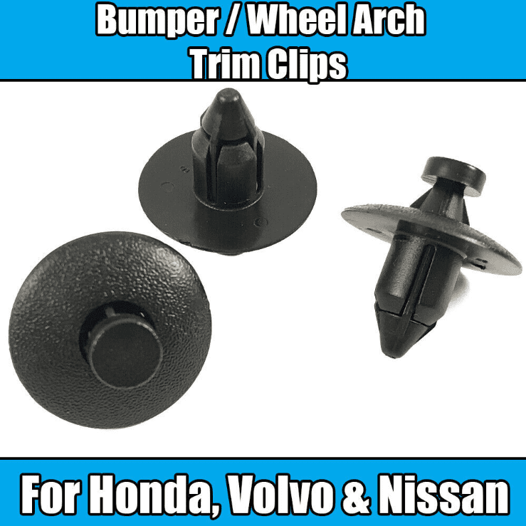 10x Trim Clips for Honda Volvo Nissan Bumper Wheel Arch Rivet Clip ...