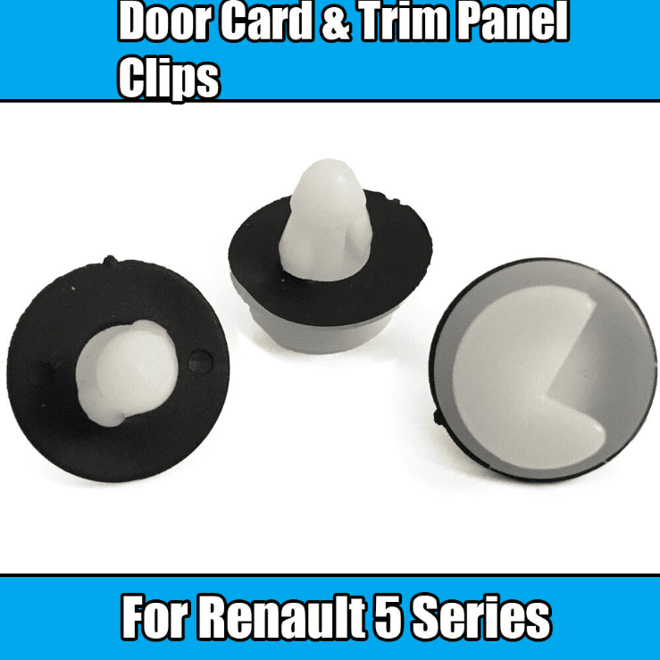 10x Trim Clips for Renault Door Card And Trim Panel Retainers W/ Rubber ...