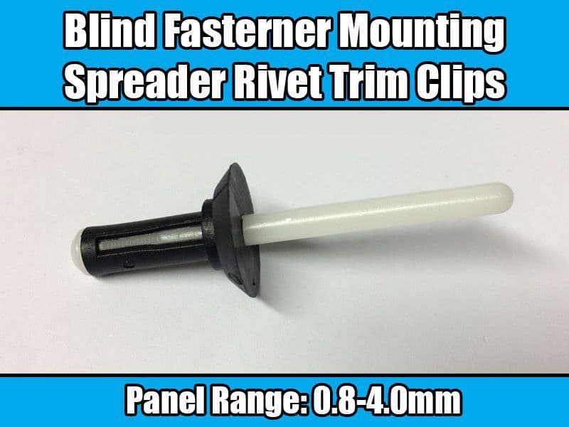 10x Trim Clips Spreader Rivets For Chrysler Range 0.8-4.0mm