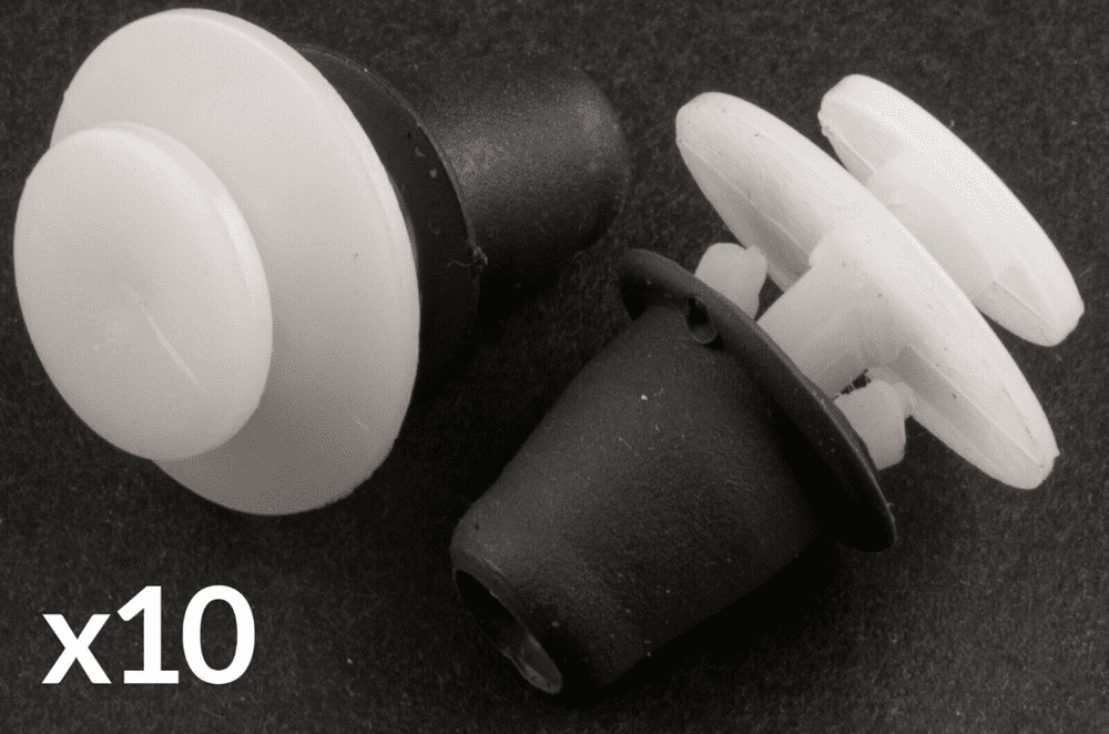 10x Wheel Arch Door Side Moulding Trim Clips for Audi Skoda & VW