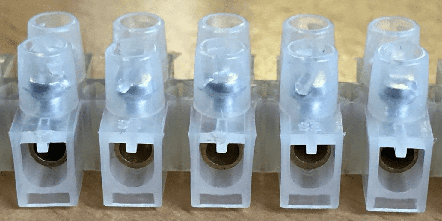 12 Way Connector Strip 3 Amp Choc Block Electrical Terminal Connection ...