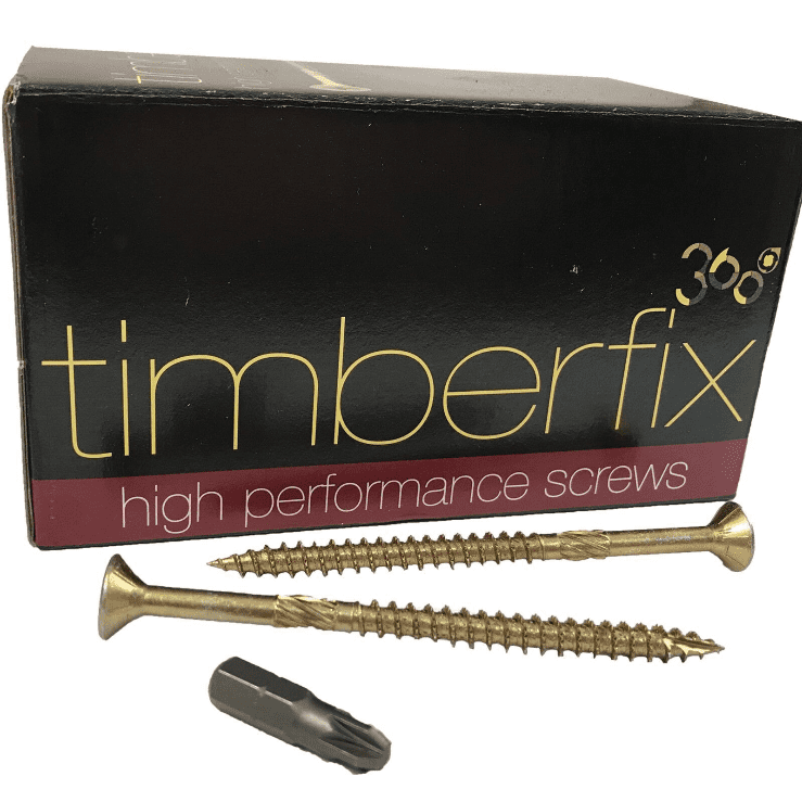 12G 6.0mmx90mm Premium Cutter Thread Wood Screws Pozi Csk Timberfix 360 ...