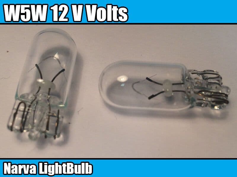 1X Bulb W5W 12 V Volts 5W Watts Narva Lightbulb New Lamp Lighting