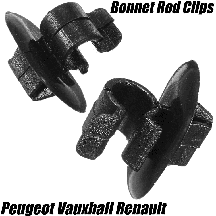 1X Clips for Renault Citroen Berlingo Peugeot Bonnet Support Strut Rod ...