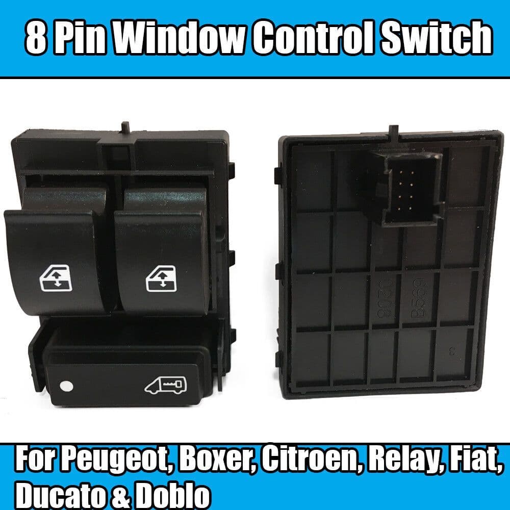 1x Window Control Switch Peugeot Boxer Citroen Relay Fiat Ducato Doblo