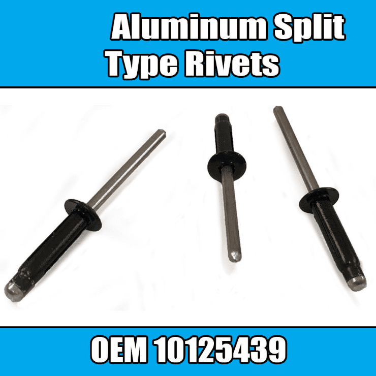 20x Black Plastic Aluminium Split Type Rivets for Volvo Renault