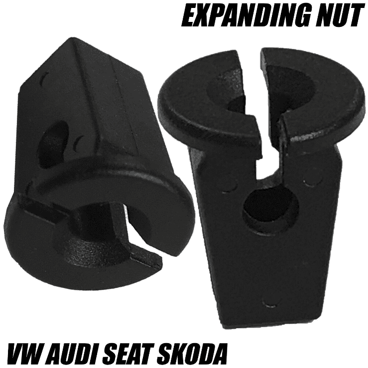 20 8mm Expanding Lock Nut Grommet Clips for Volkswagen Audi SEAT Skoda