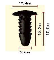 20x Black Fir Tree Fastener Interior Cowl Trim Clips for Nissan Grille