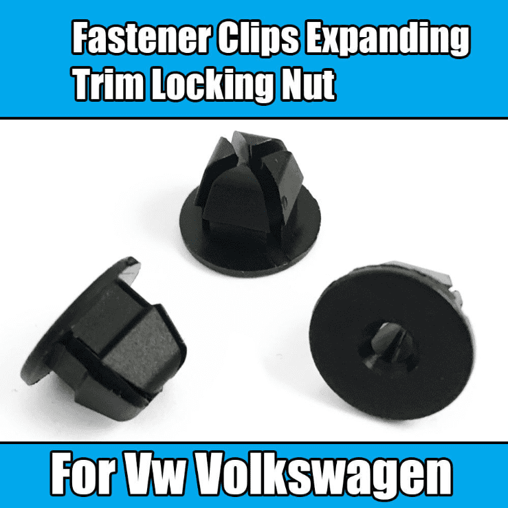 20x Black Plastic Expanding Locking Nut Clips for VW & GM Rear Light