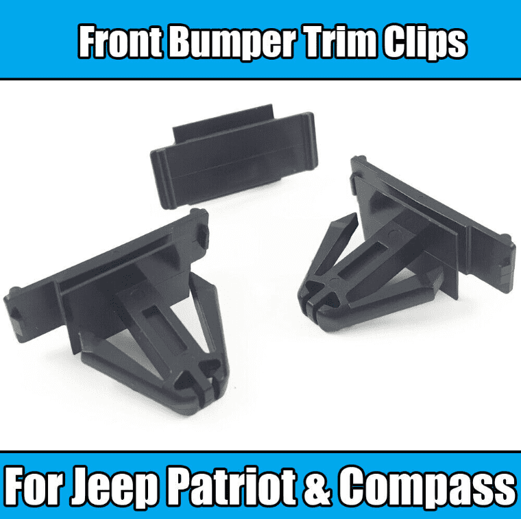 20x Black Plastic Trim Clips for Jeep Patriot Compass Front Bumper