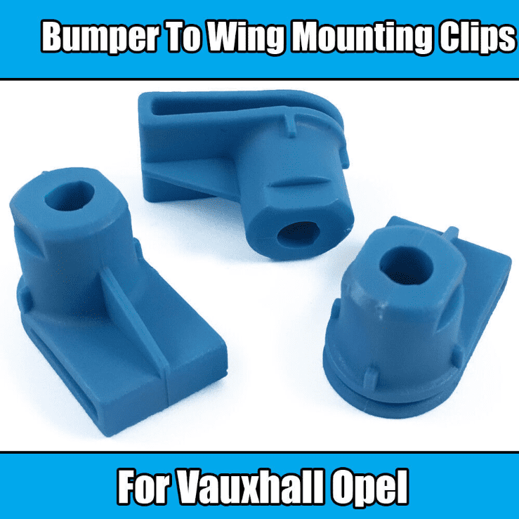 20x Blue Plastic Grommet Nut Clips for Vauxhall Bumper Wing Mounting