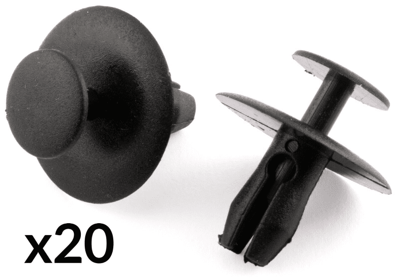 20x Bonnet Grille Wheel Arch Rivet Clips 7mm for Peugeot Citroen Fiat